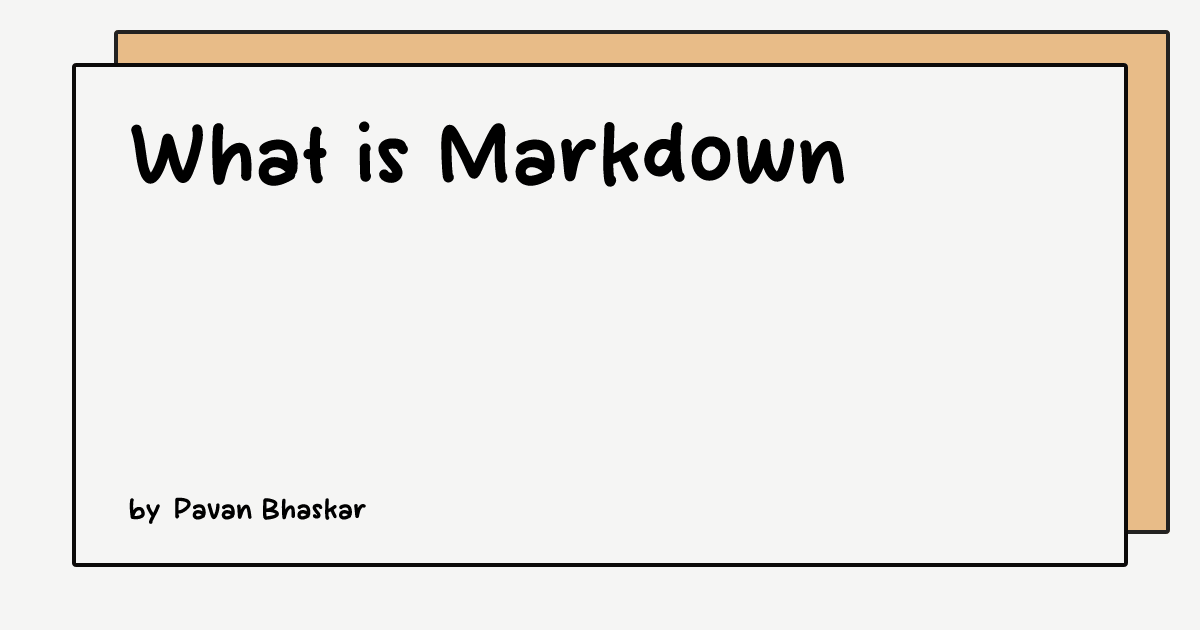 What is Markdown